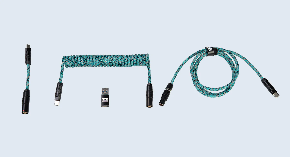 Wooting 官方傳輸線 Detachable USB-C Coiled/Straight Cable Set | 蝦皮購物