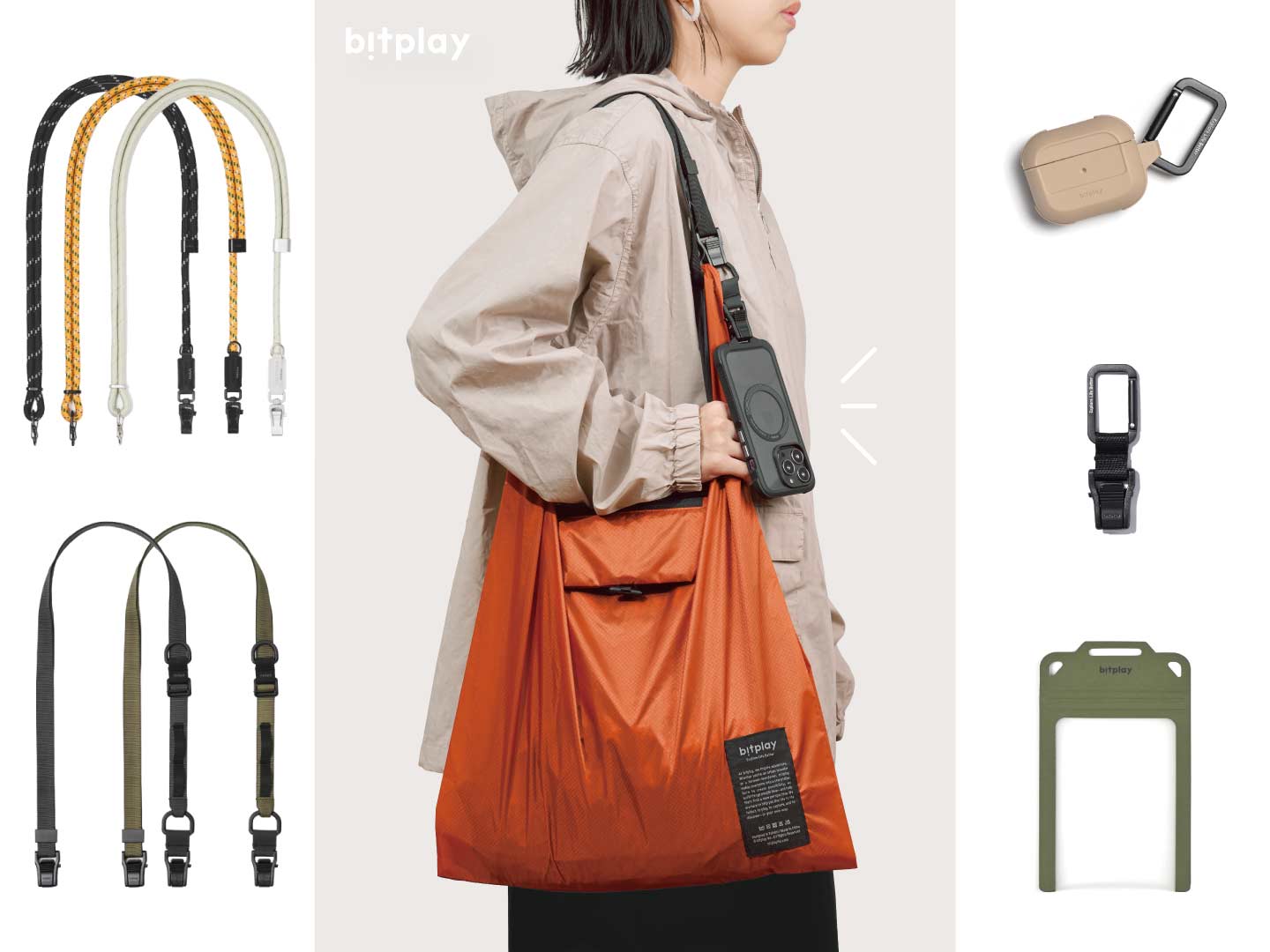 【bitplay】超輕量耐重口袋包/ 全五色 三用環保購物袋/斜背包/側背包/隨身小包 | 蝦皮購物