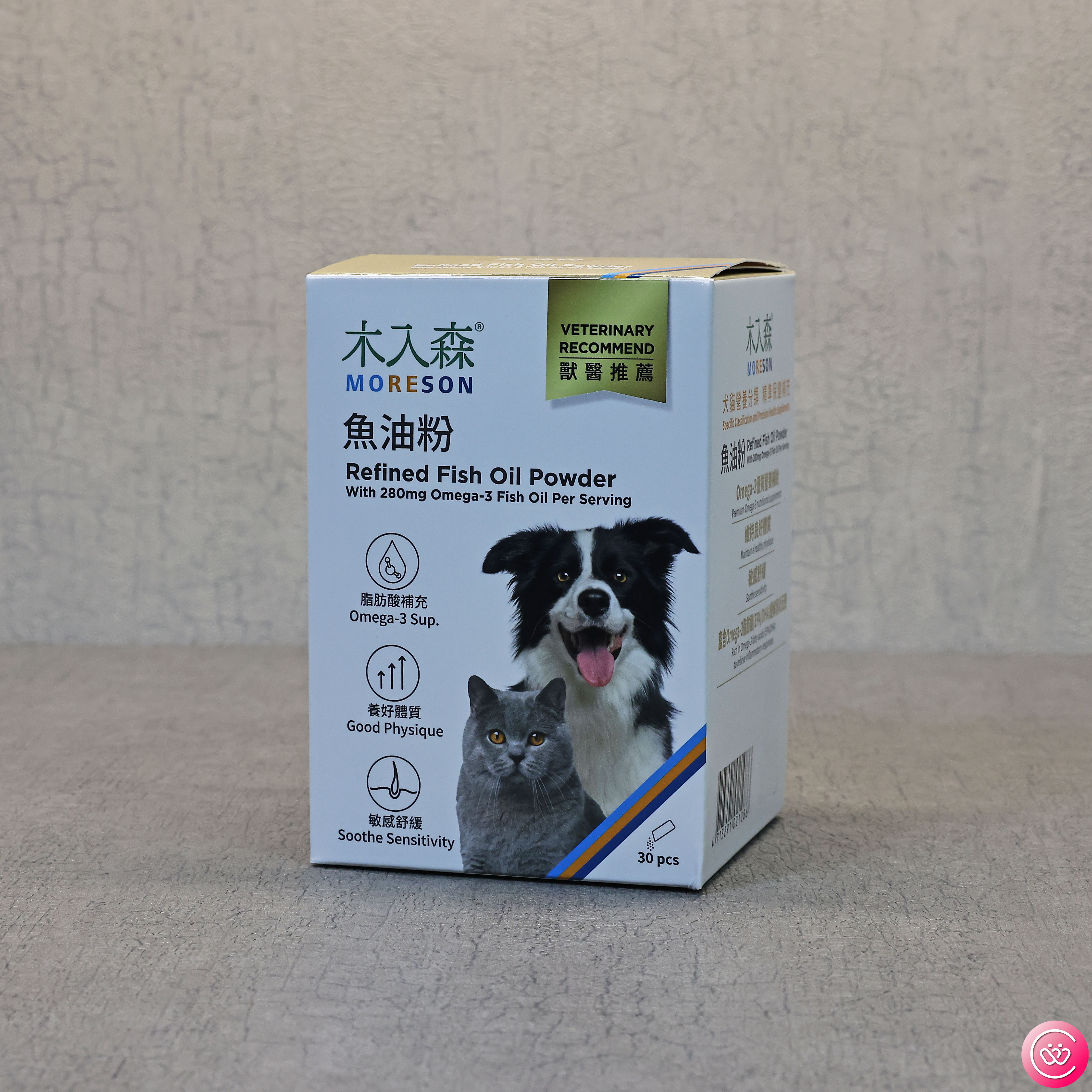 Moreson 木入森 魚油粉 30包 (貓狗專用保健食品 粉狀魚油 貓咪魚油粉 ) | 蝦皮購物