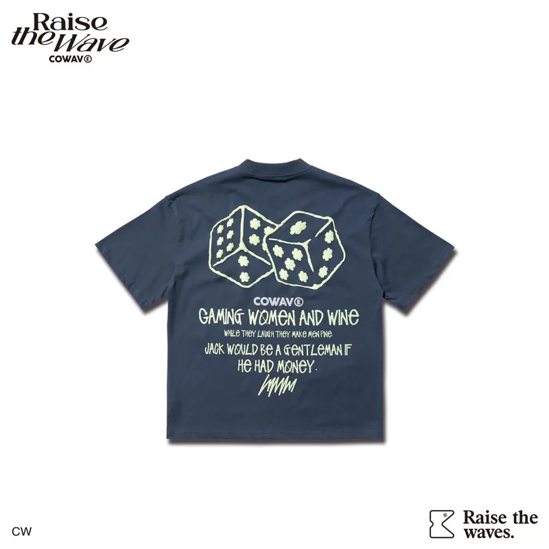 【TIMADESELECT】Cowave.tw 24SS DICE Foam Printing Logo Tee | 蝦皮購物