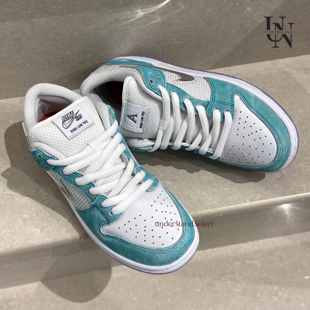 April Skateboards x NIKE DUNK SB LOW 湖水綠 銀勾 聯名款 FD2562-400 | 蝦皮購物