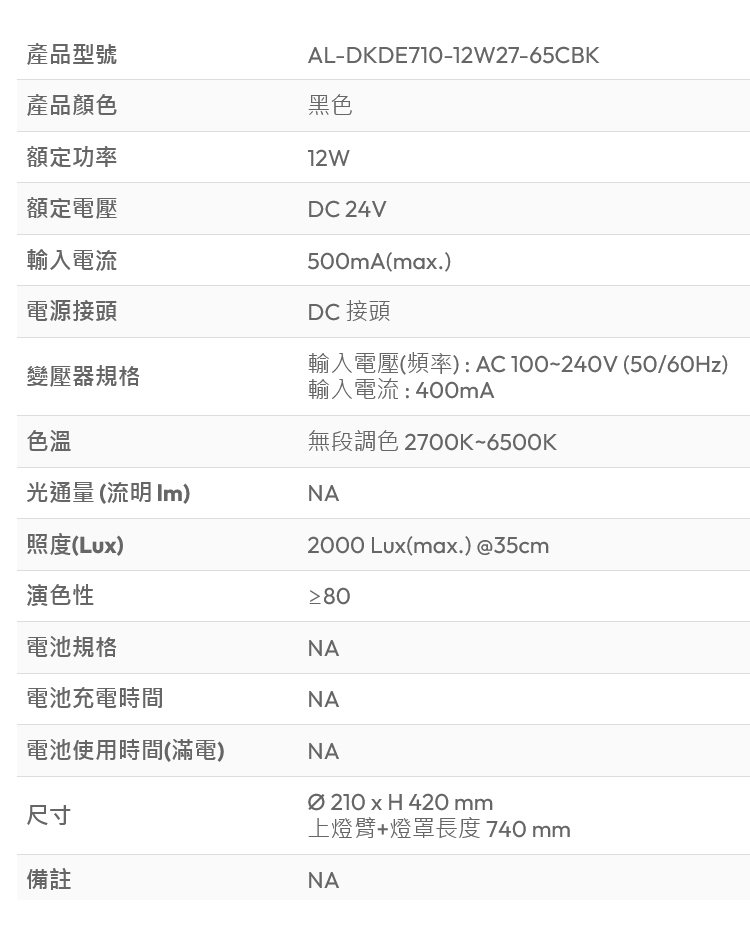【威剛照明ADATA 】DE710無眩光黑武士多轉軸LED記憶觸控護眼檯燈 桌燈枱燈照明燈 三段色溫無段調光30分鐘護眼 | 蝦皮購物