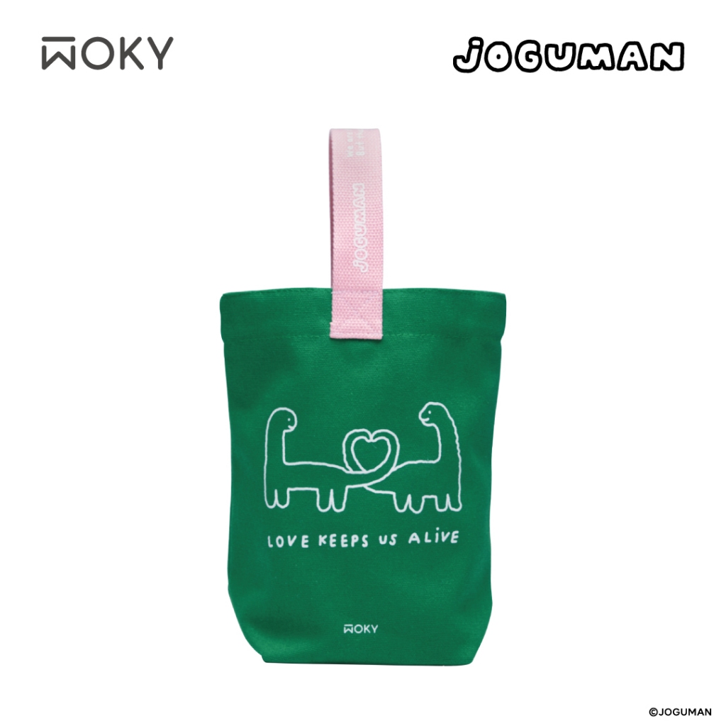 @現貨附發票@【WOKY- SANRIO/ Meets JOGUMAN】帆布手提隨行杯袋(5款) | 蝦皮購物