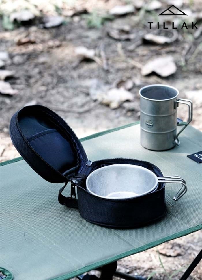 【TILLAK】Cordura 1000D 雪拉碗收納包 餐具收納包 圓形收納包 3C配件收納包 線材收納包 小物收納袋 | 蝦皮購物