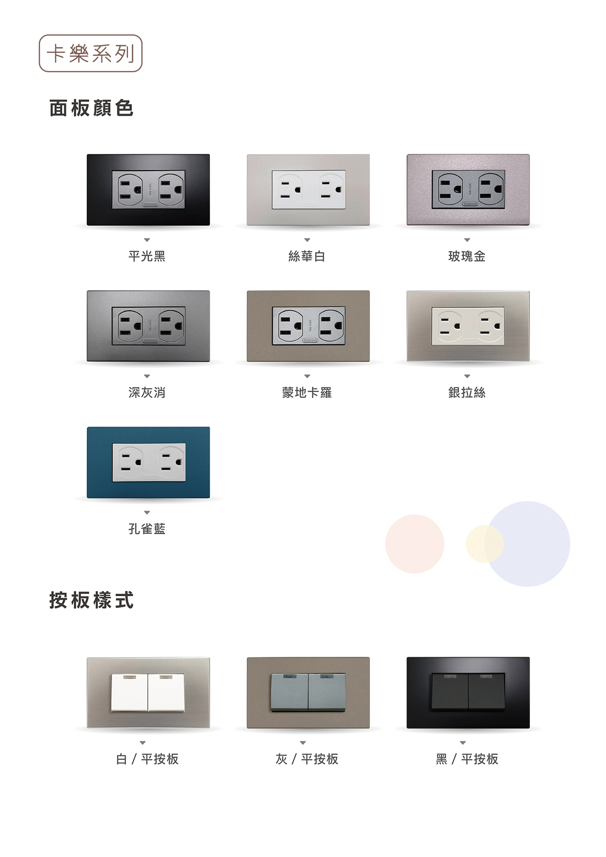 【樹榮電工SUZONE】雅典系列_曉灰～二按板螢光開關*1組+雙插座附接地*1組/台灣製造 | 蝦皮購物