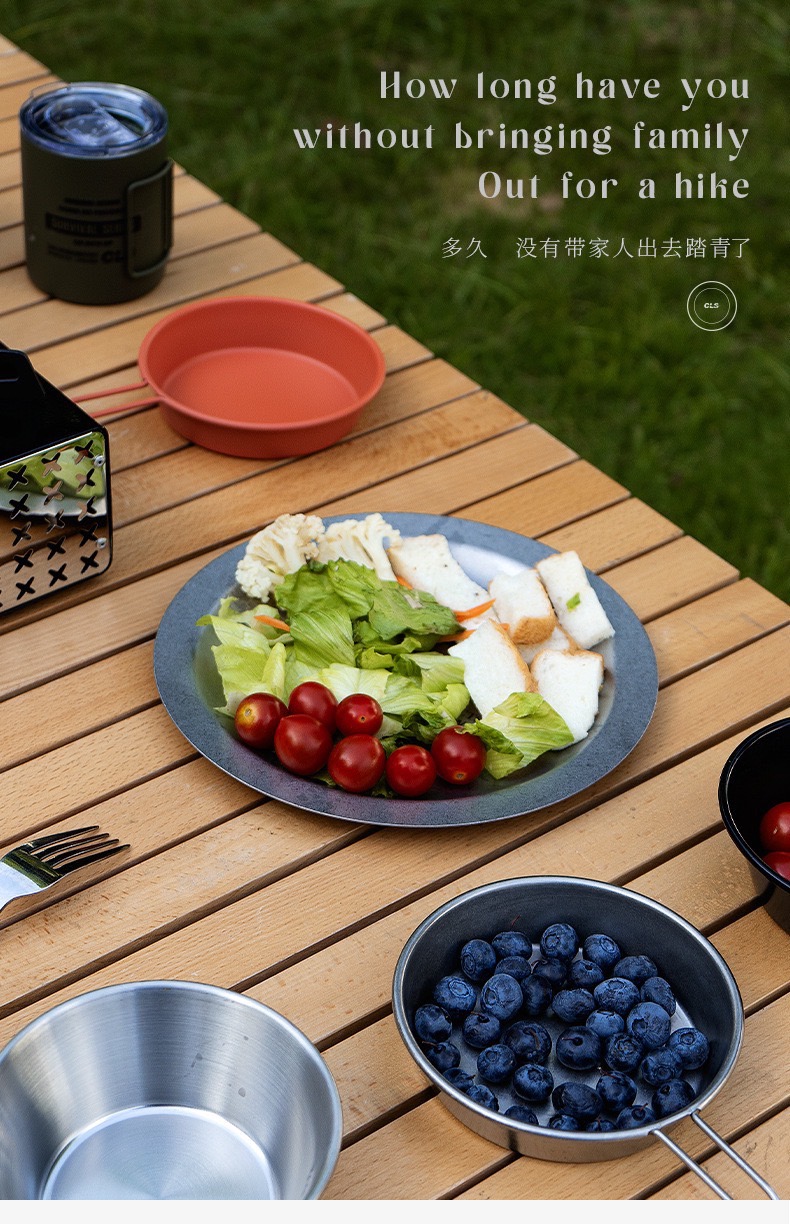 【營伙蟲1676】CLS 304不鏽鋼 復古餐盤 22CM餐盤 彩色不銹鋼盤 不鏽鋼盤 盤子 304不鏽鋼餐盤 露營美學 | 蝦皮購物