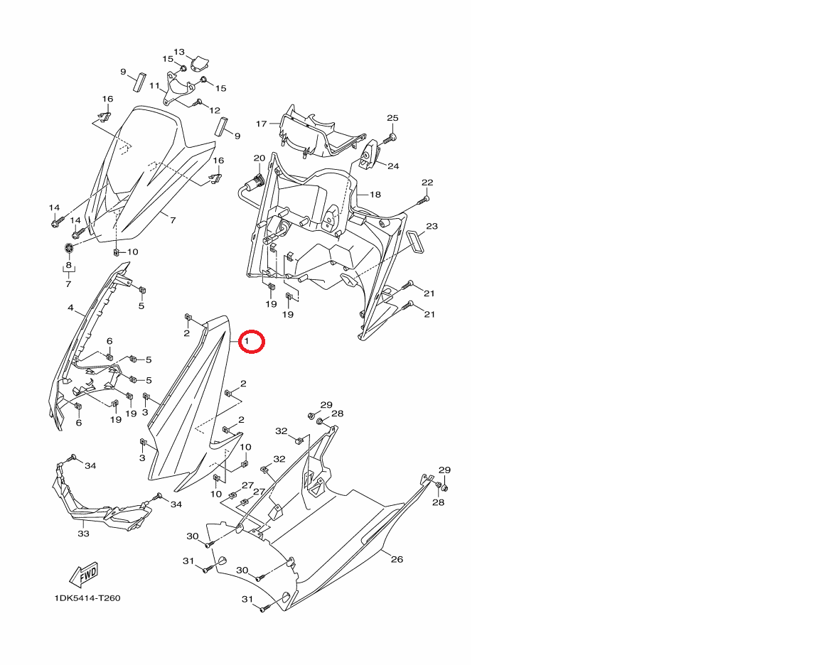 YAMAHA 原廠 SMAX ABS版 二代 左 深藍灰 前蓋 料號：1DK-XF83U-10-P1 | 蝦皮購物