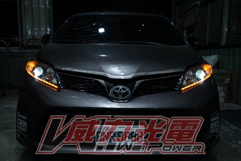 [威力光電]Toyota Sienna 塞納 Gtr led魚眼 | 蝦皮購物