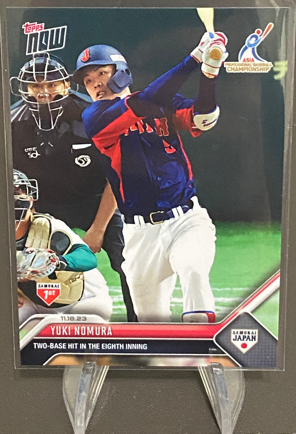 侍Japan球員卡 Topps Now 2023亞冠賽 #森下翔太 #門脇誠 #萬波中正 #牧秀悟 #野村佑希 | 蝦皮購物