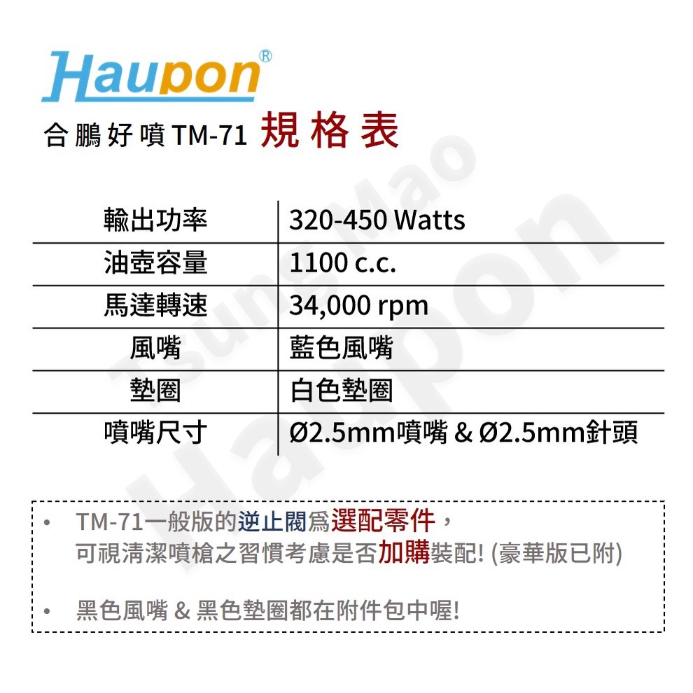 【工廠直營】Haupon合鵬 TM-71電動噴槍 合鵬好噴第二代★完全MIT台灣設計製造★(有現貨) | 蝦皮購物