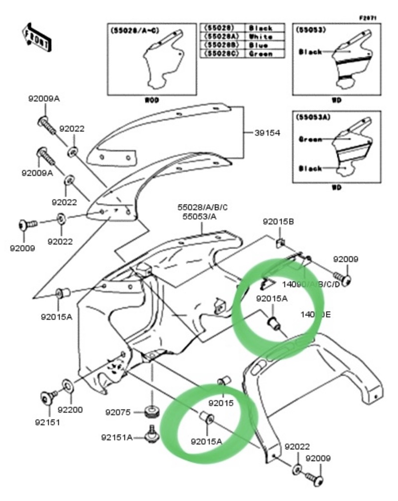 [川崎]原廠 Kawasaki 92015-1757 膨脹螺帽 5mm 風鏡螺絲 ZRX H2 忍者 6R Z900 | 蝦皮購物