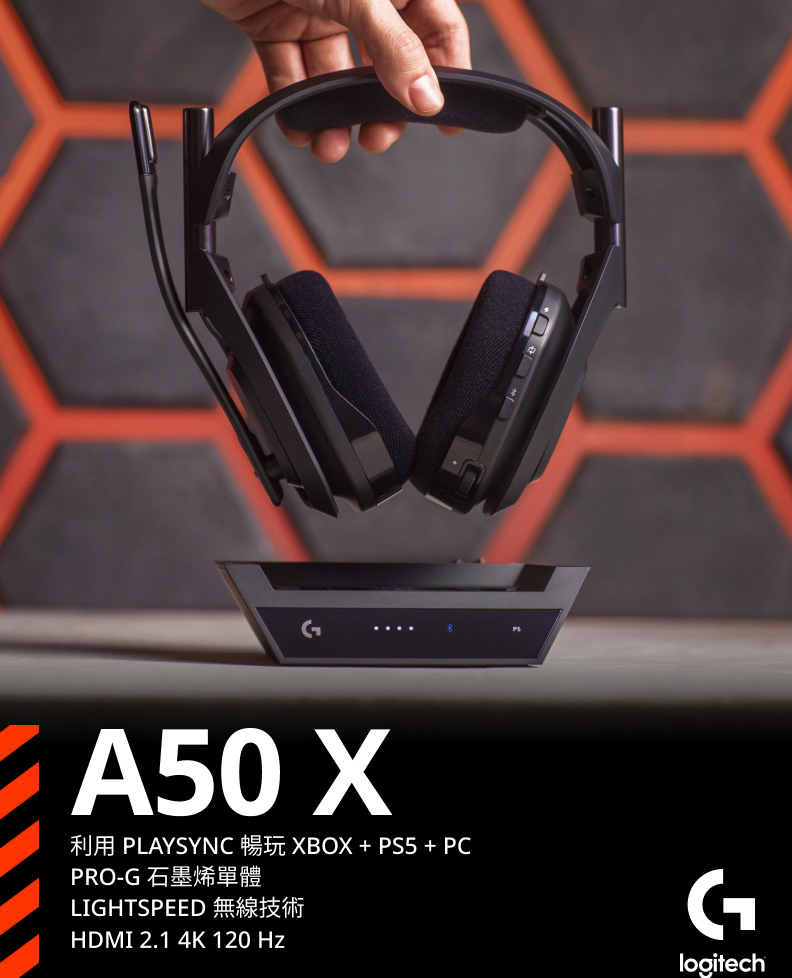 Logitech G 羅技 ASTRO A50X Lightspeed 無線遊戲耳機麥克風(含底座) | 蝦皮購物