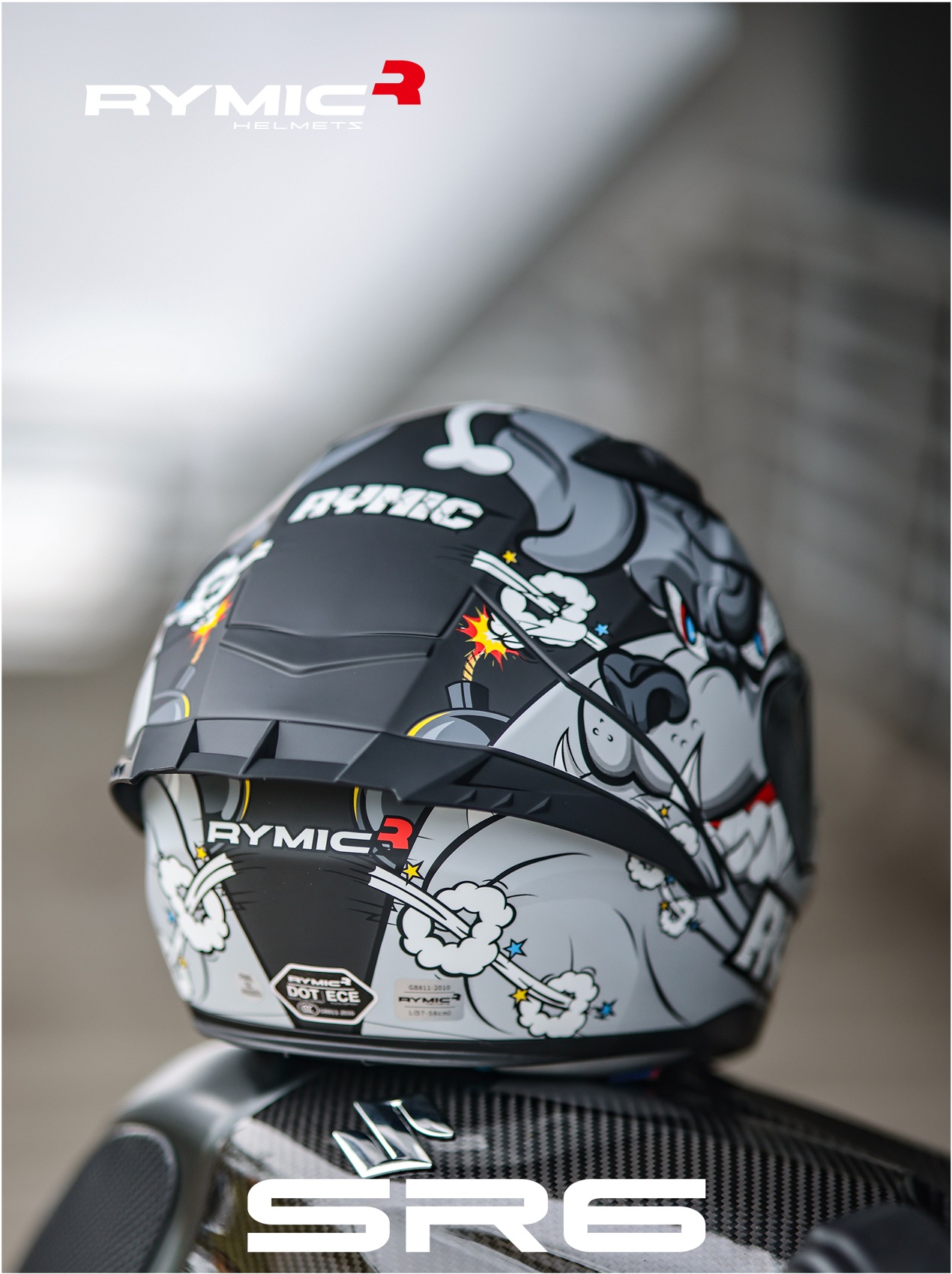 全罩式安全帽 RYMIC SR6 多色 賽道 安全雙認證 雙D釦 拆洗內裡 耳機槽 安全帽 | 蝦皮購物