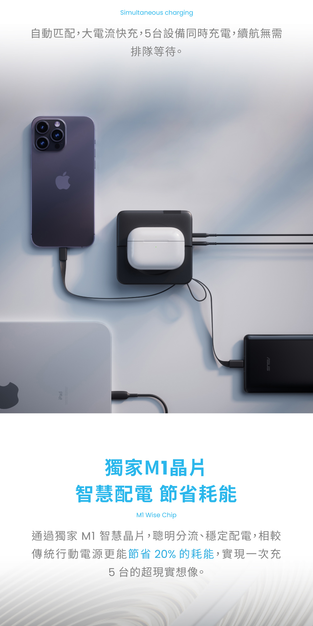 【MOZTECH】萬能充PRO 多功能五合一 行動電源 白色/37WH/具WH標示 官方旗艦館 | 蝦皮購物