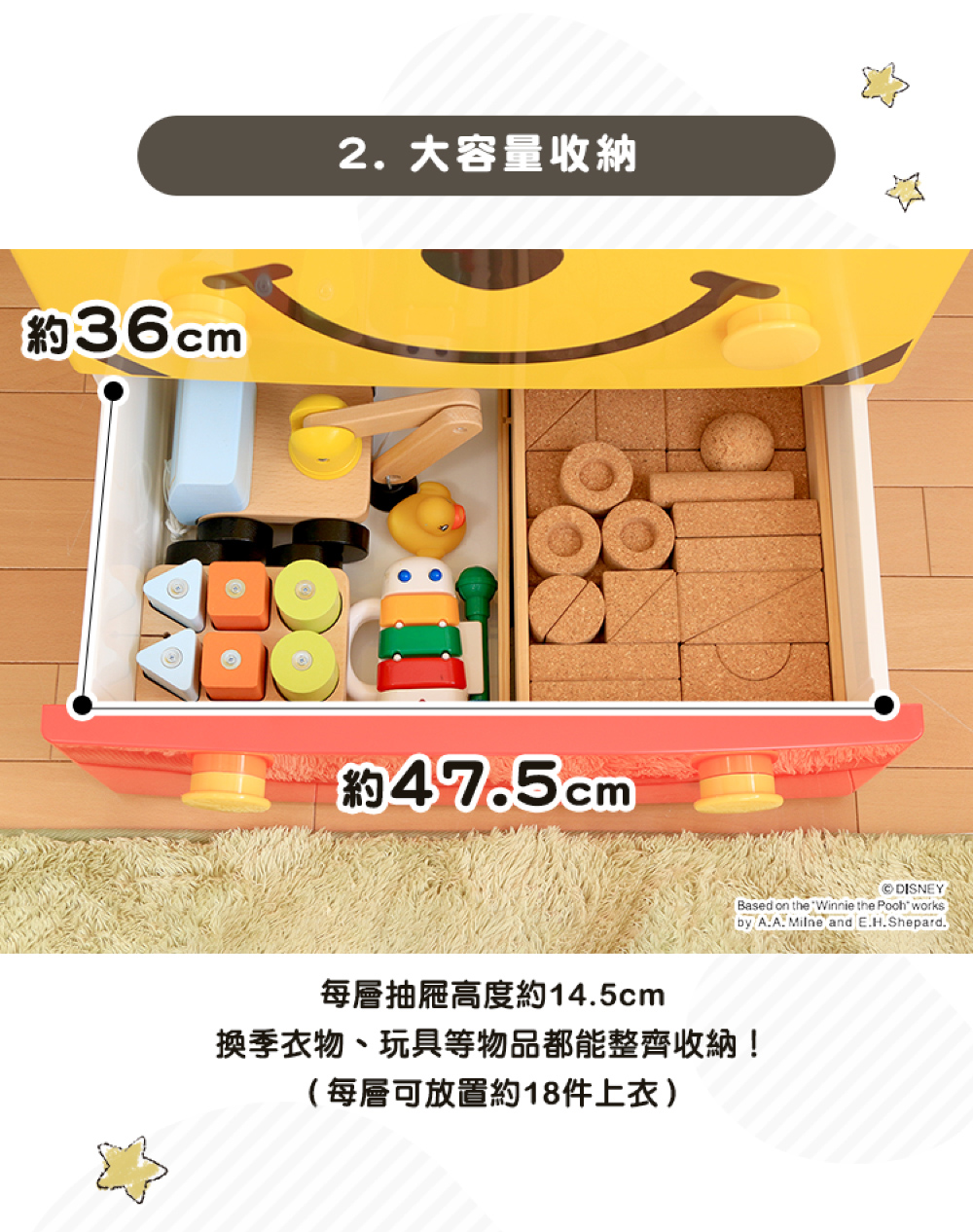 IRIS OHYAMA 迪士尼日本製木質天板四層收納櫃 NHG-W554 (衣櫃/收納箱/收納盒) | 蝦皮購物