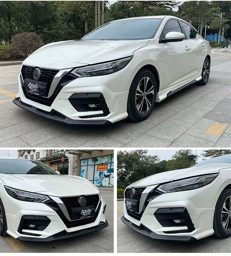 Nissan Sentra B18 14代Sentra改裝GF戰鬥版 空力套件 包圍 前唇 側裙 後唇 大包圍前鏟後唇側 | 蝦皮購物