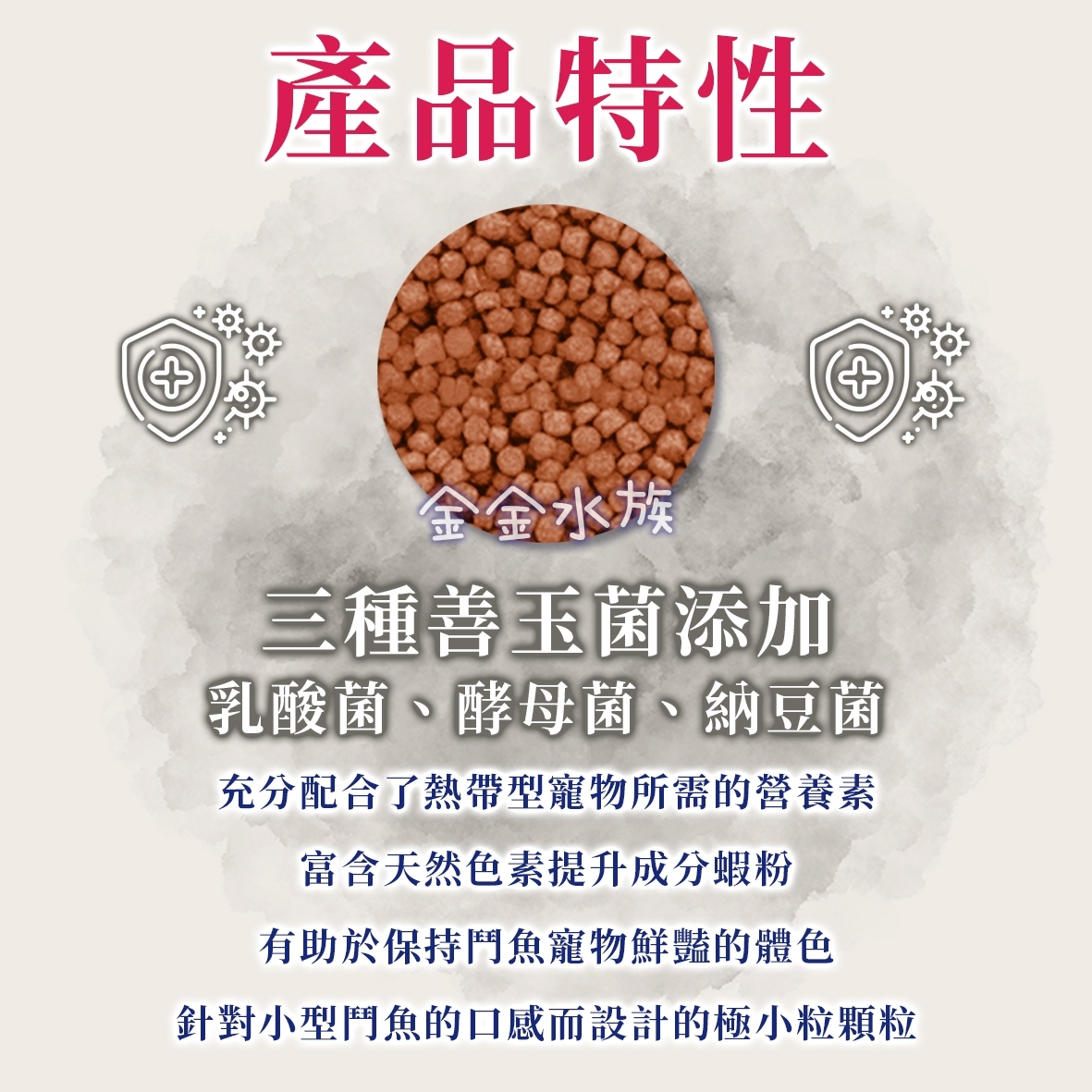 鬥魚飼料 GEX-五味【善玉菌鬥魚飼料 20g】上浮飼料 IA-94 小型魚飼料 金金水族 | 蝦皮購物