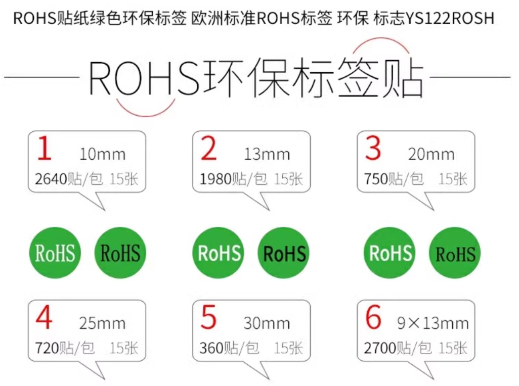🥇品質保證🥇ROHS貼紙綠色環保標簽 歐洲標準ROHS標簽 ROSH環保標志GP標簽貼紙 | 蝦皮購物