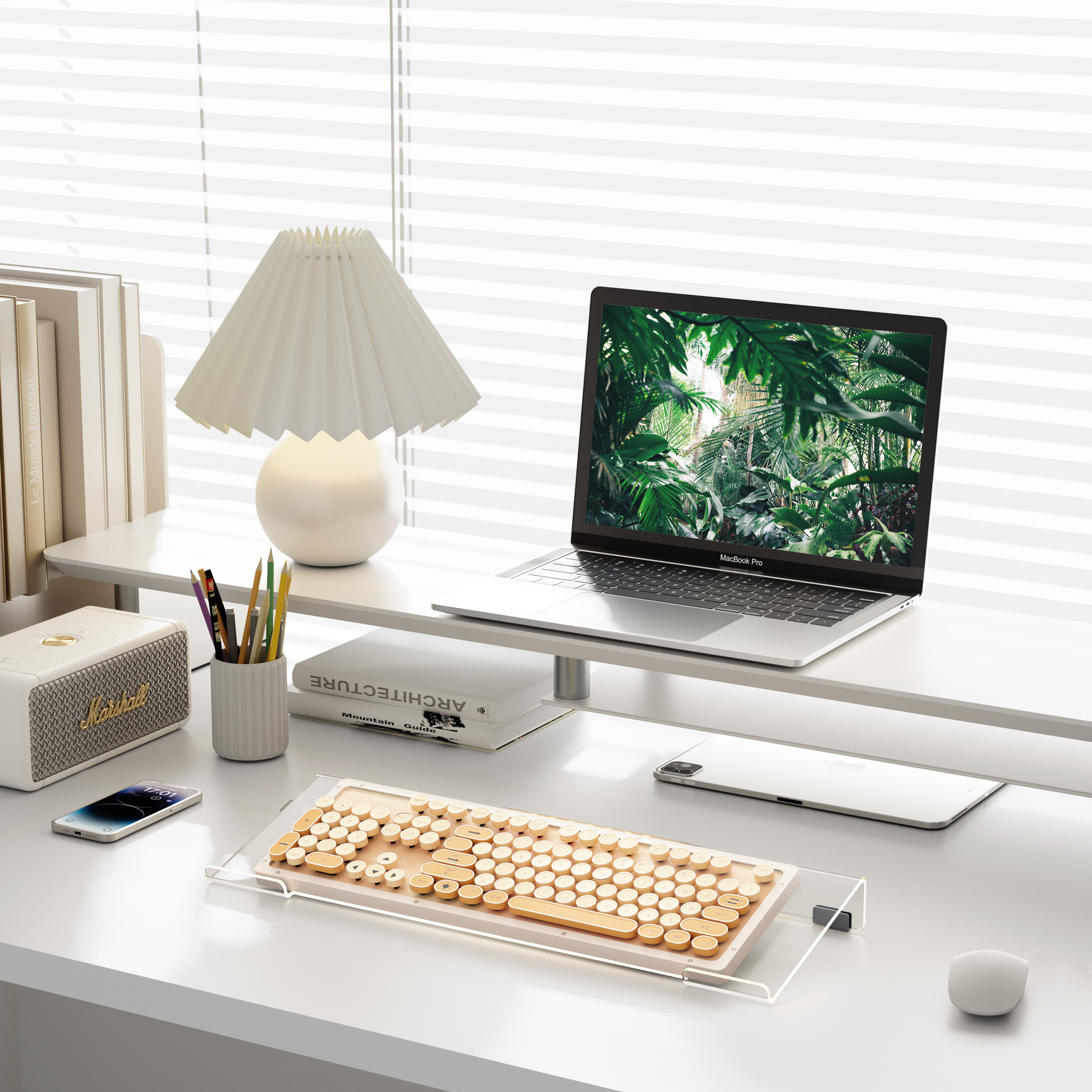 【瑞米 Raymii】NDA-3 時尚發光壓克力鍵盤架 鍵盤支架 鍵盤傾斜支架 | 蝦皮購物