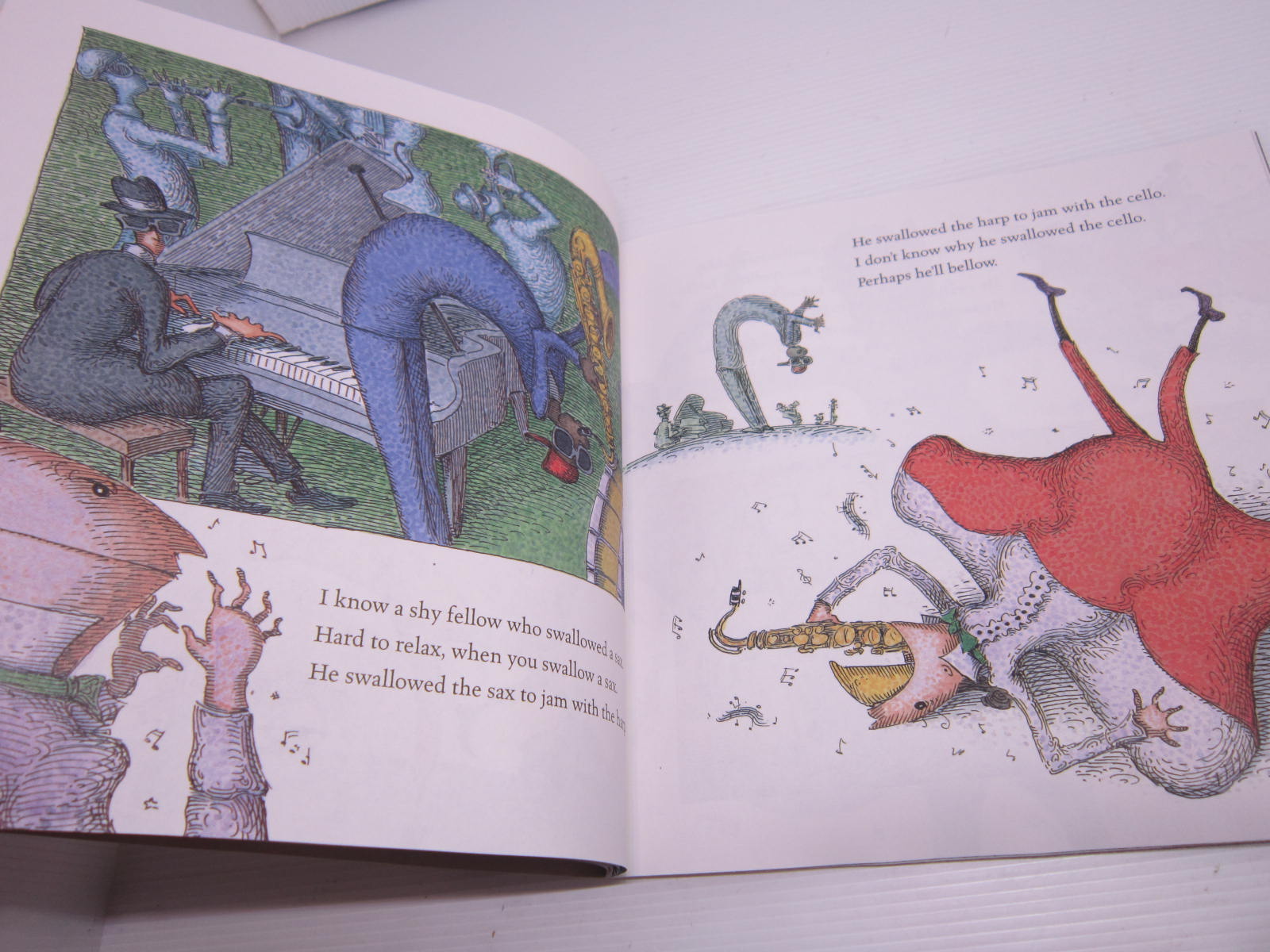 「二手書」Scholastic I Know a Shy Fellow Who Swallowed a Cello 英文 | 蝦皮購物