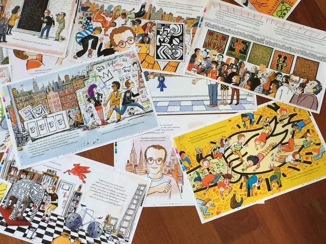 現貨精裝英文繪本Keith Haring ─ The Boy Who Just Kept Drawing缺書店 | 蝦皮購物