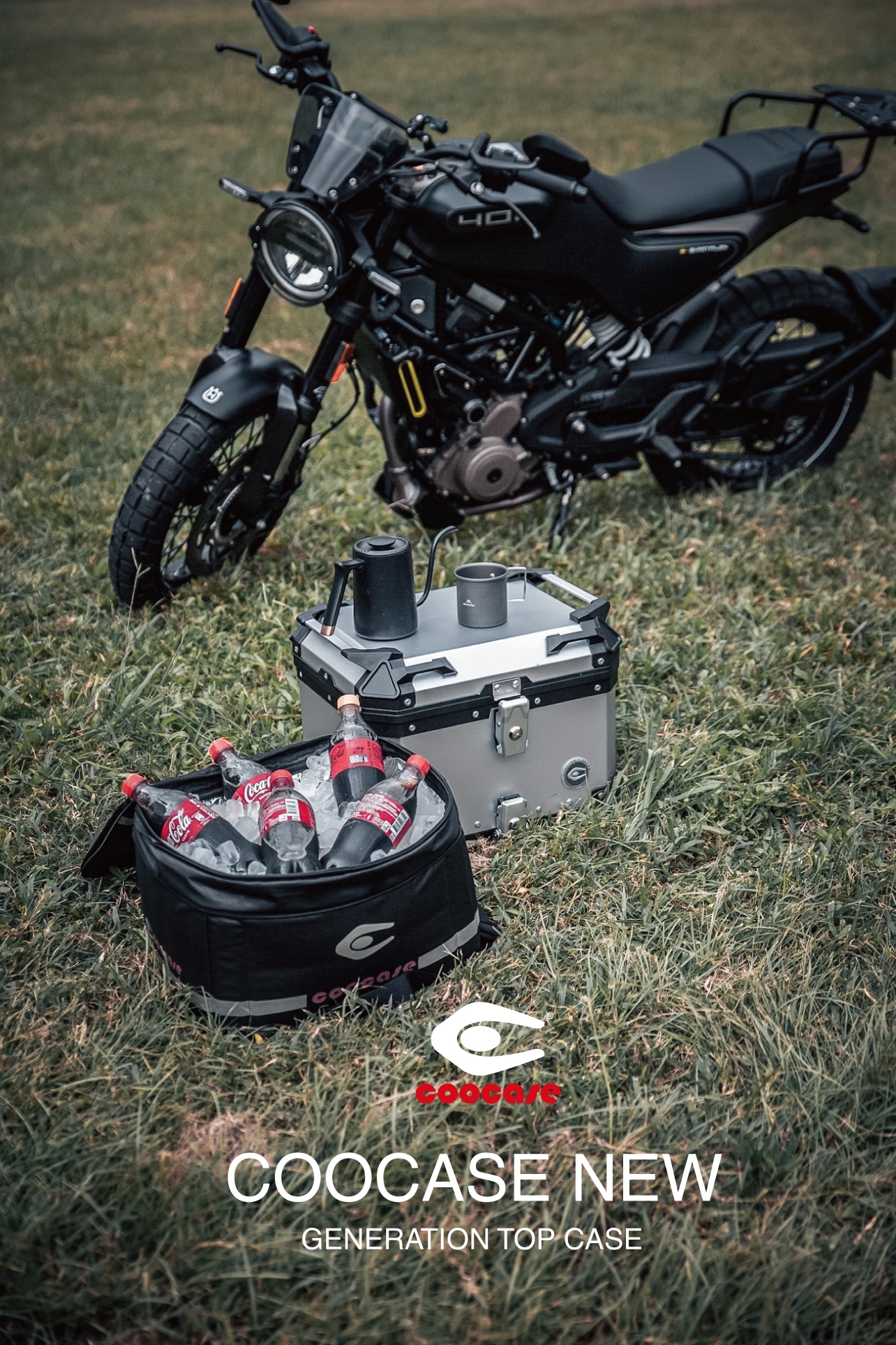 新加坡 Coocase X5 (55L) 鋁箱機車置物箱/後箱 快拆設計 附多孔位設計轉接底盤 | 蝦皮購物