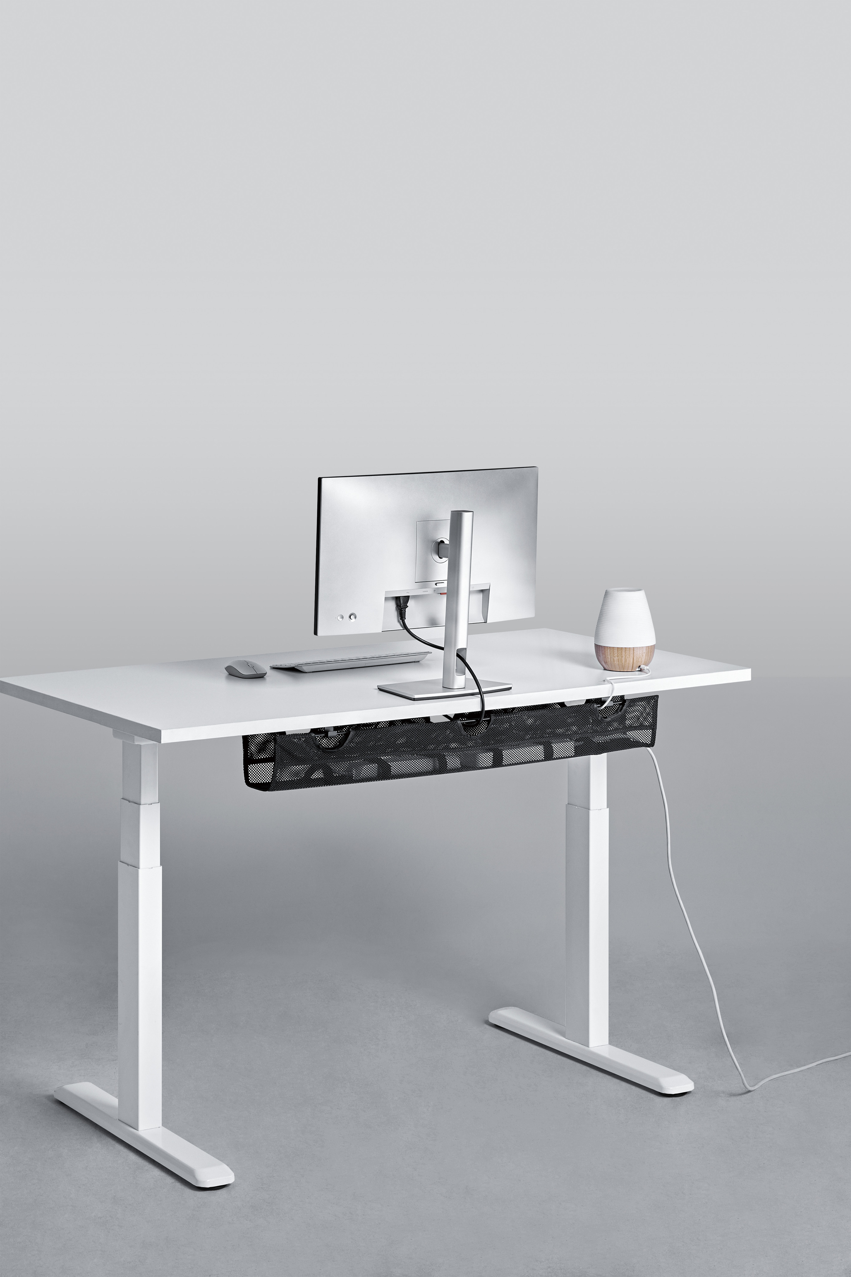 【瑞米 Raymii】LSA-71-L 桌下多功能理線槽 收納網 升降桌 辦公桌 多功能理線槽 收納盒 線材管理 | 蝦皮購物