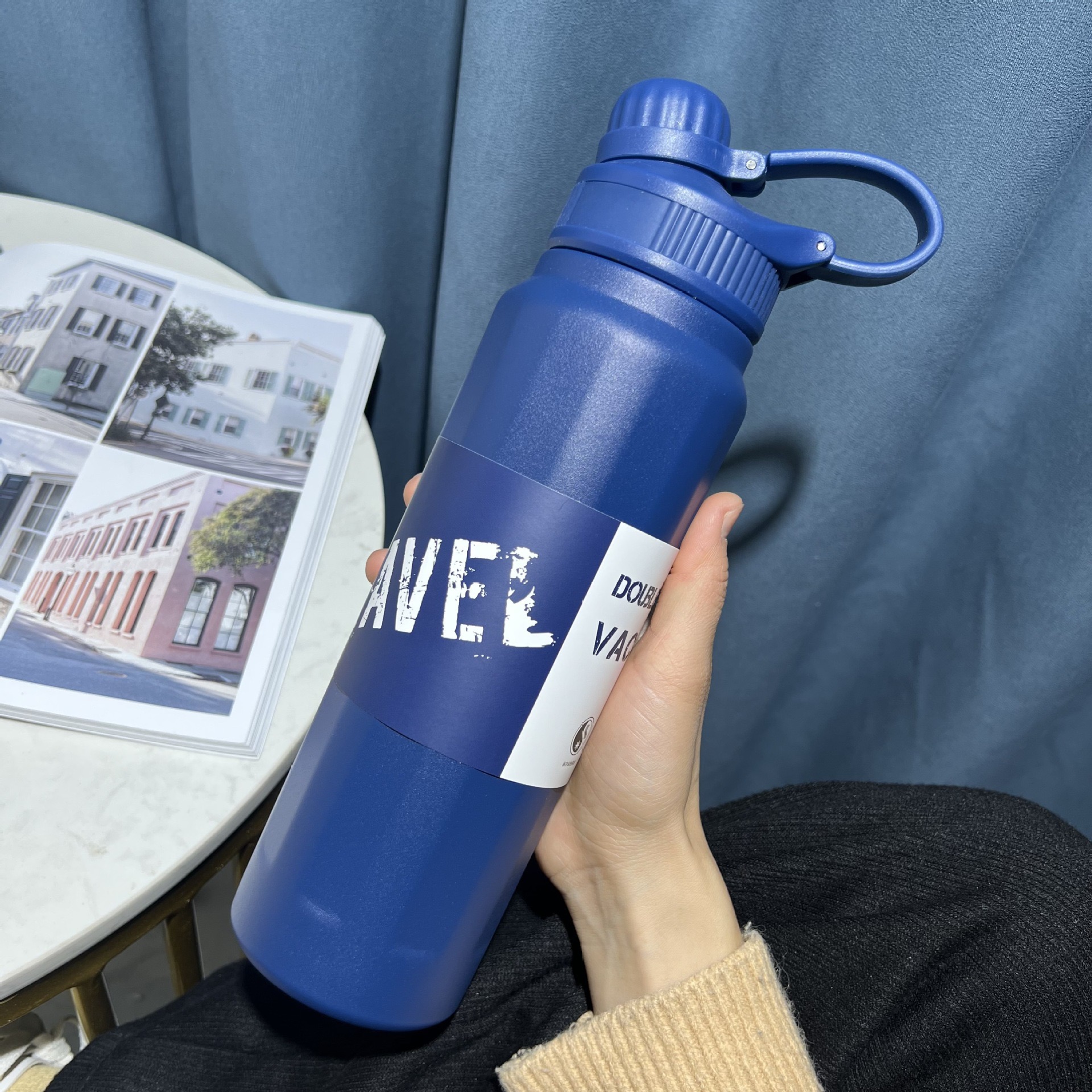 新款 304不鏽鋼運動水壺 大容量840ml馬卡龍色系保溫杯 旋轉杯蓋車載杯 環保保溫水壺 手提式運動杯 隨手杯 保溫杯 | 蝦皮購物