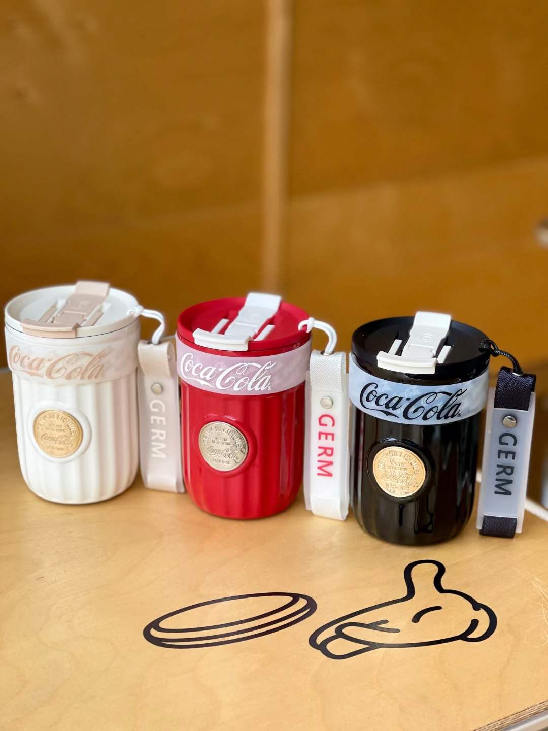 ️ORLA小鋪 ️現貨 可口可樂 保溫杯 咖啡杯 GERM 316不鏽鋼 吸管杯保溫保冷400ml | 蝦皮購物