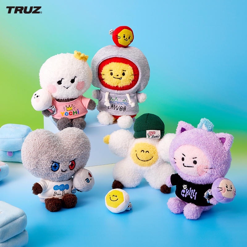 TRUZ x LINE FRIENDS 坐姿娃娃 斜背包 戒指娃娃 髮箍 上衣 TREASURE 正版官方周邊商品 | 蝦皮購物