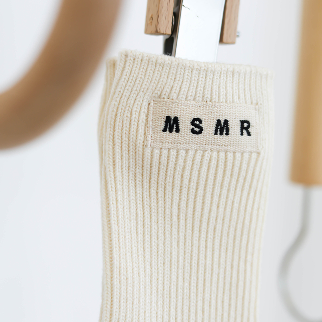 韓國代購｜現貨 | MSMR｜Pachi logo socks Beige | 蝦皮購物