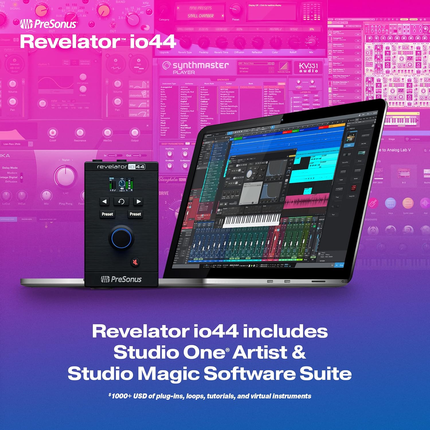 PreSonus IO44 Revelator精巧型錄音與串流媒體USB-C音訊介面 【音響世界】 | 蝦皮購物