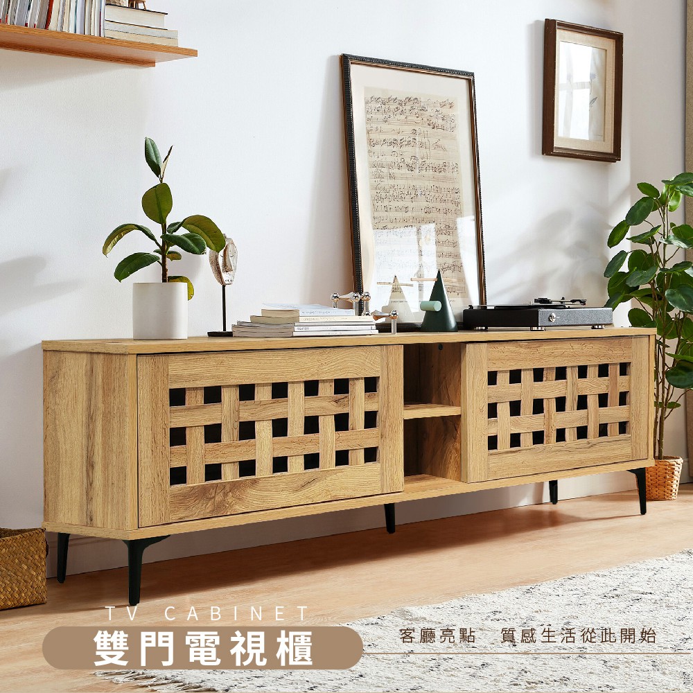 RICHOME TV-174 拉提斯電視櫃 140公分 雙門設計 電視櫃 收納櫃 置物櫃 視聽櫃 客廳 邊櫃 近全新 | 蝦皮購物