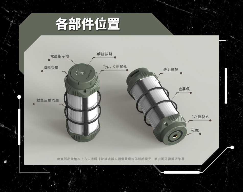 《營火部落 CAMPFIRE》LH1露營燈 (夜幕綠/鈦灰)｜【海怪野行】達哥推薦 三段亮度 防水防塵 Type-C | 蝦皮購物