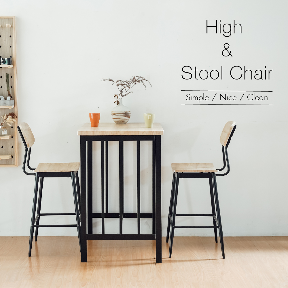 RICHOME 福利品 CH-1364 DE-312 工業風時尚吧台桌椅 桌椅組 吧檯 高腳 餐桌 餐椅 吧台 餐桌椅 | 蝦皮購物