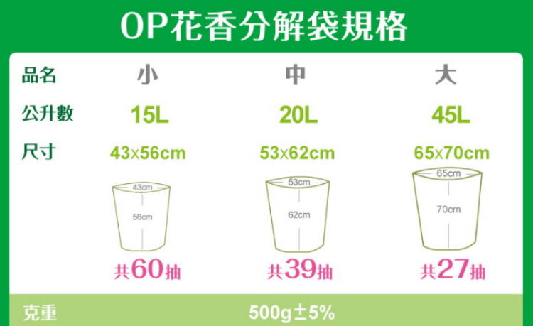 【如Ju】OP花香垃圾袋 清潔袋 薰衣草 (大-45L) (中-20L) (小-15L) | 蝦皮購物