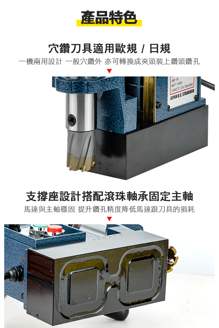 WIGA 威力鋼 WG-6000S 攜帶型磁性鑽孔機[深孔穴鑽,洗孔機] | 蝦皮購物