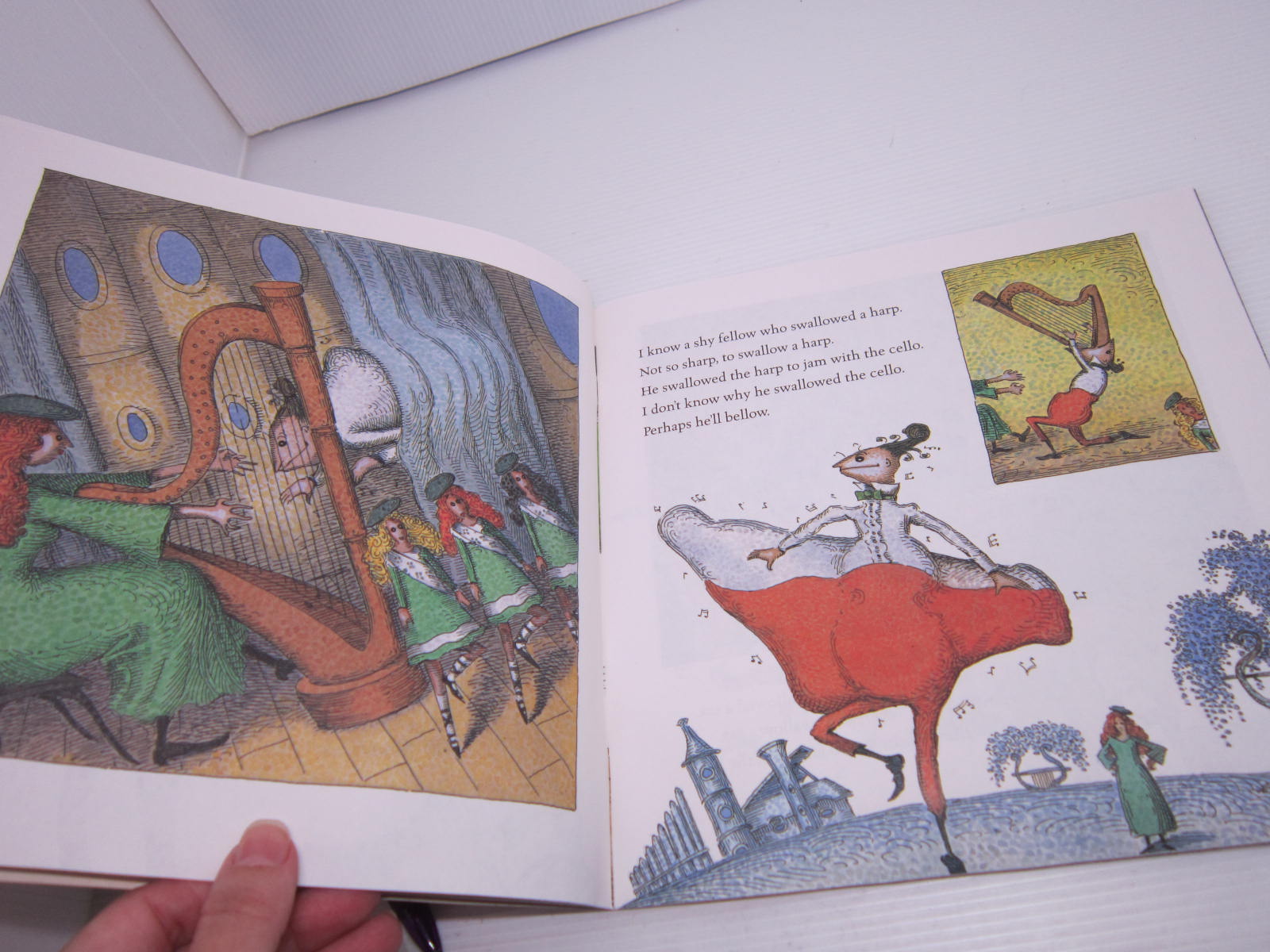 「二手書」Scholastic I Know a Shy Fellow Who Swallowed a Cello 英文 | 蝦皮購物