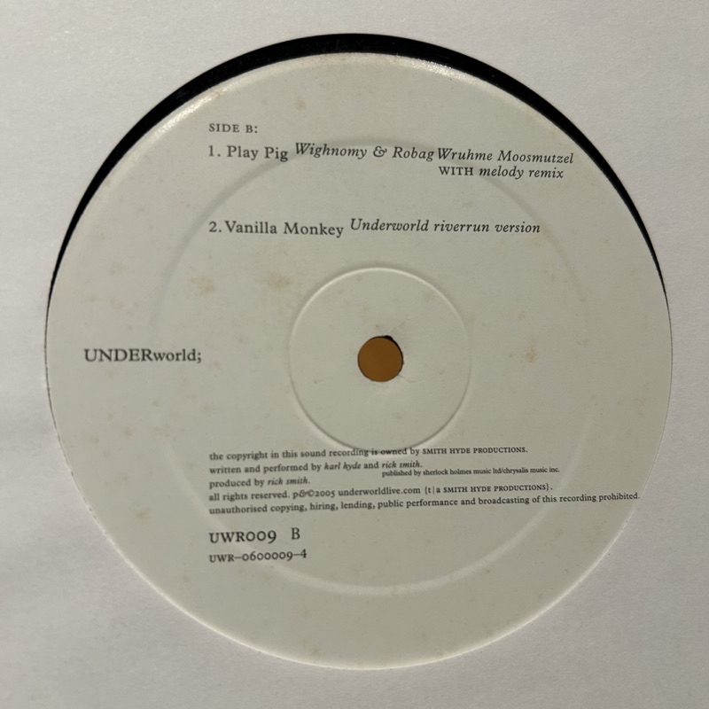 Underworld – Vanilla Monkey （wighnomy & robag wruhme remix) | 蝦皮購物