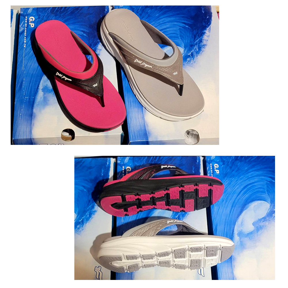 【螃蟹小舖】4款 G.P 足弓 減壓 厚底 人字 拖鞋 夾腳拖 輕羽 緩壓 穩定 支撐 G3738W / G2270W | 蝦皮購物