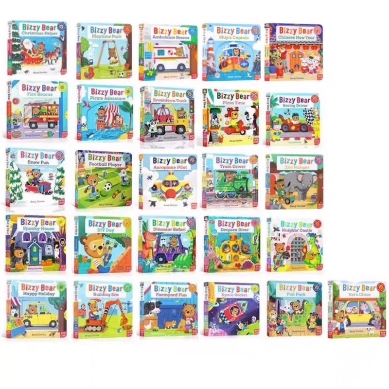 5%蝦幣回饋 Bizzy Bear 小熊很忙 全新英國正版 操作書 互動式繪本QR Code 掃描聽英文 | 蝦皮購物