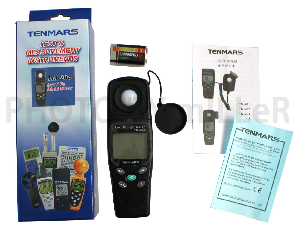【含稅-可統編】TENMARS TM-204 LUX/FC照度錶 測量光源含括所有可見光 | 蝦皮購物