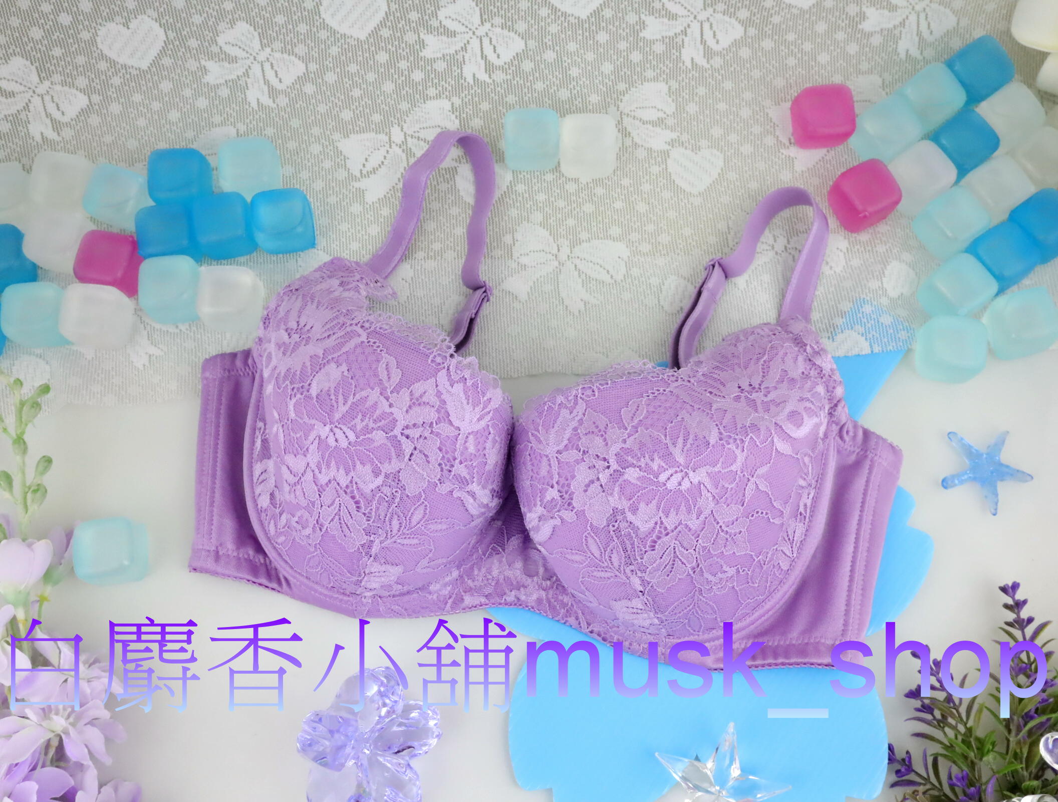 尺寸75D,80E,80F,M,L-夢雲紫色薔薇心系列圓潤包覆-S2050269＊白麝香小舖＊全新思薇爾內衣 | 蝦皮購物