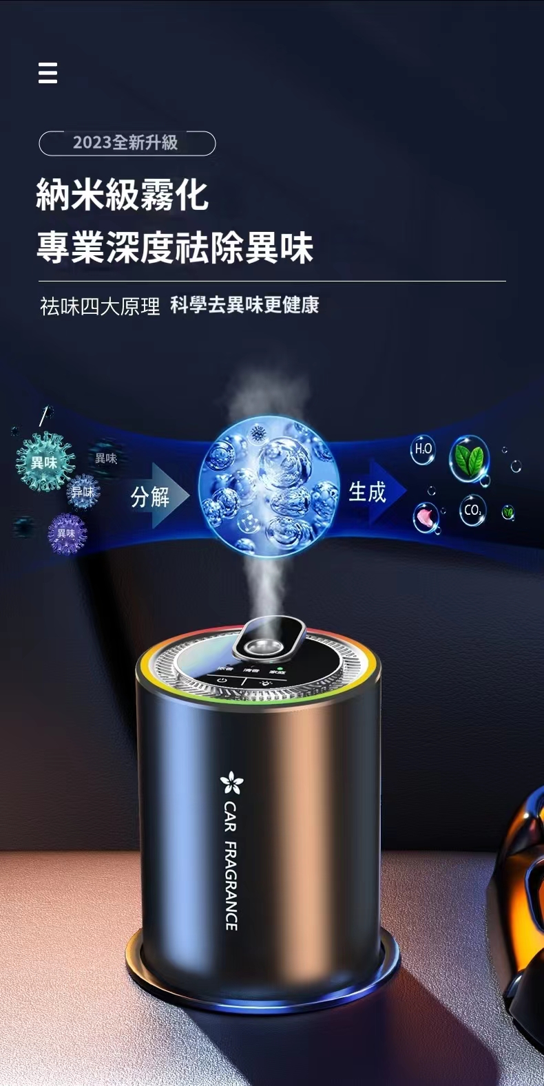 免運 智能噴霧香薰星空頂七彩氛圍燈車傢兩用古龍金屬汽車香水車載香薰星空頂噴霧車用香薰機 AI智能香氛儀 車用香熏 | 蝦皮購物