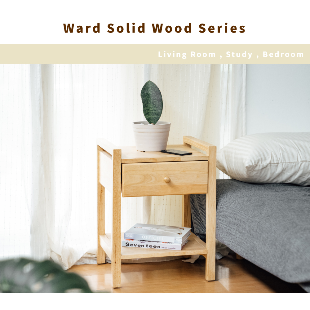 RICHOME 福利品 DR-235 沃德實木一抽櫃 免組裝 床頭櫃 邊桌 抽屜櫃 茶几 收納櫃 置物櫃 玄關 咖啡桌 | 蝦皮購物