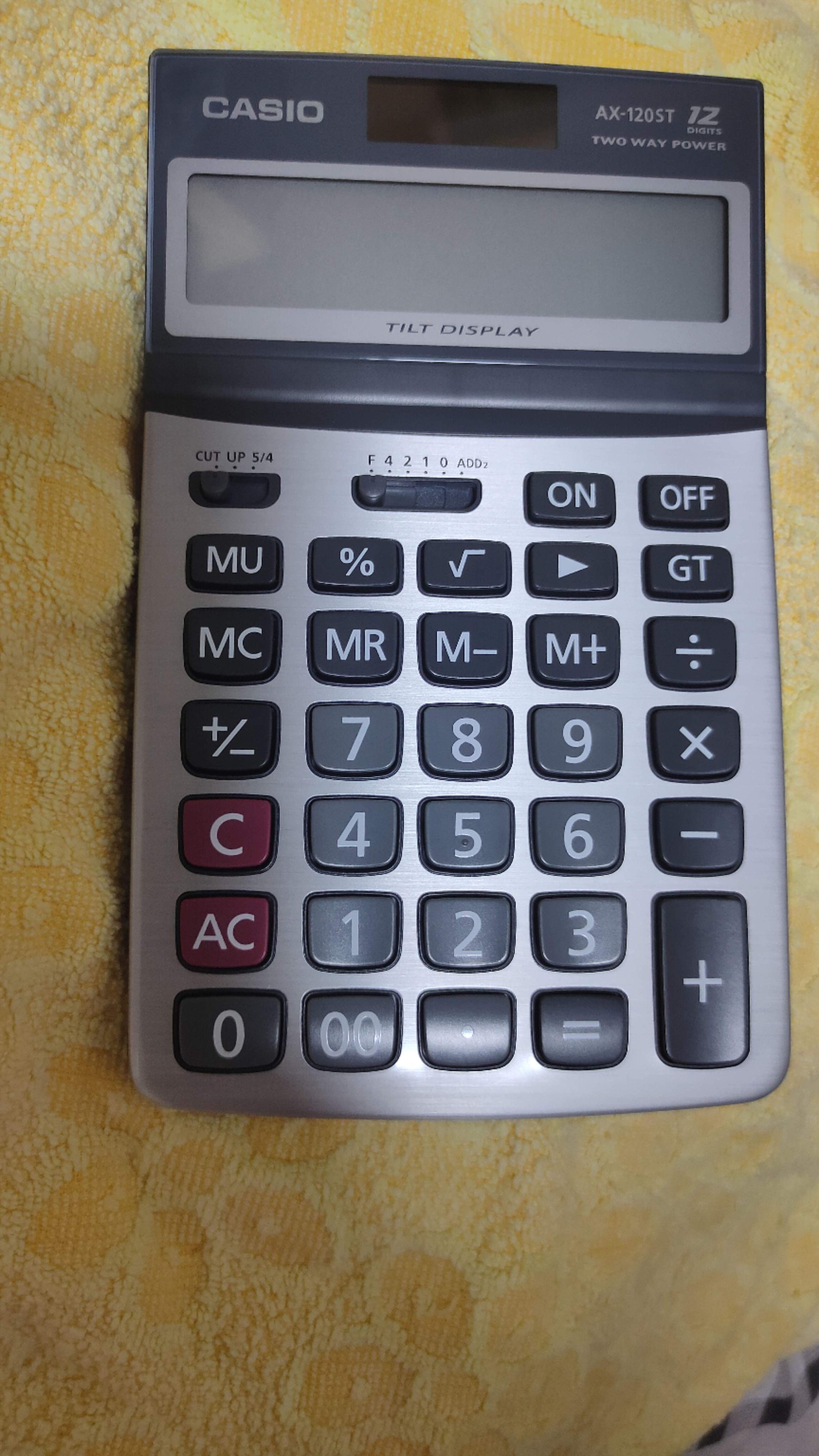 CASIO 卡西歐 AX-120ST 12位元 仰角桌上型計算機 | 蝦皮購物