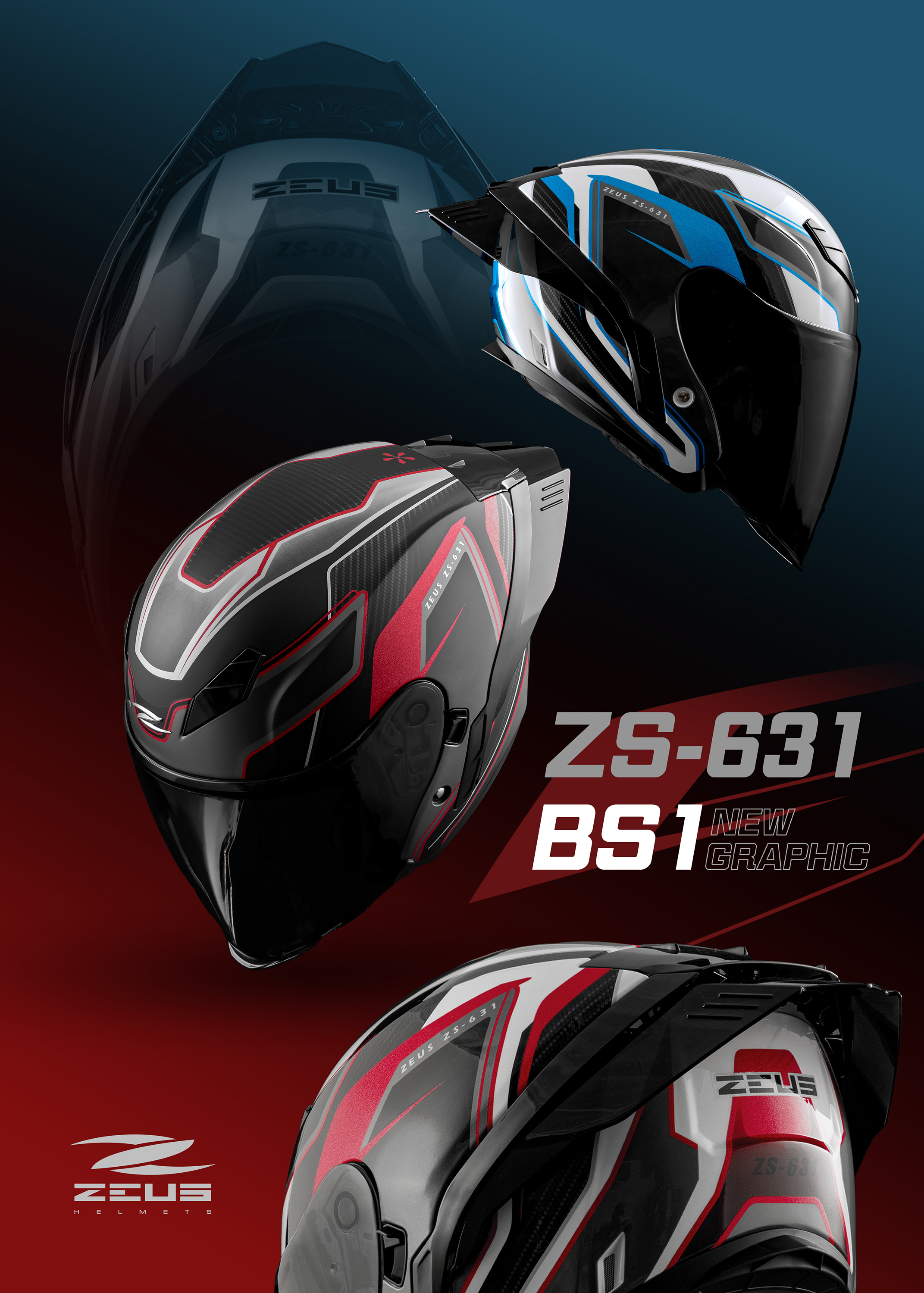 【ZEUS瑞獅】安全帽 ZS 631 BS1 新型號 內襯全可拆 雙鏡 半罩 安全帽 3/4罩 | 蝦皮購物