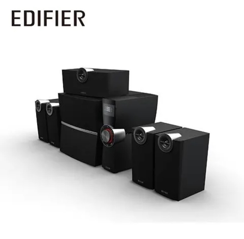 [二手] Edifier 漫遊者 聲道家庭劇院 Edifier C6XD 5.1聲道 六件式 多媒體喇叭 音響 光纖輸入 | 蝦皮購物