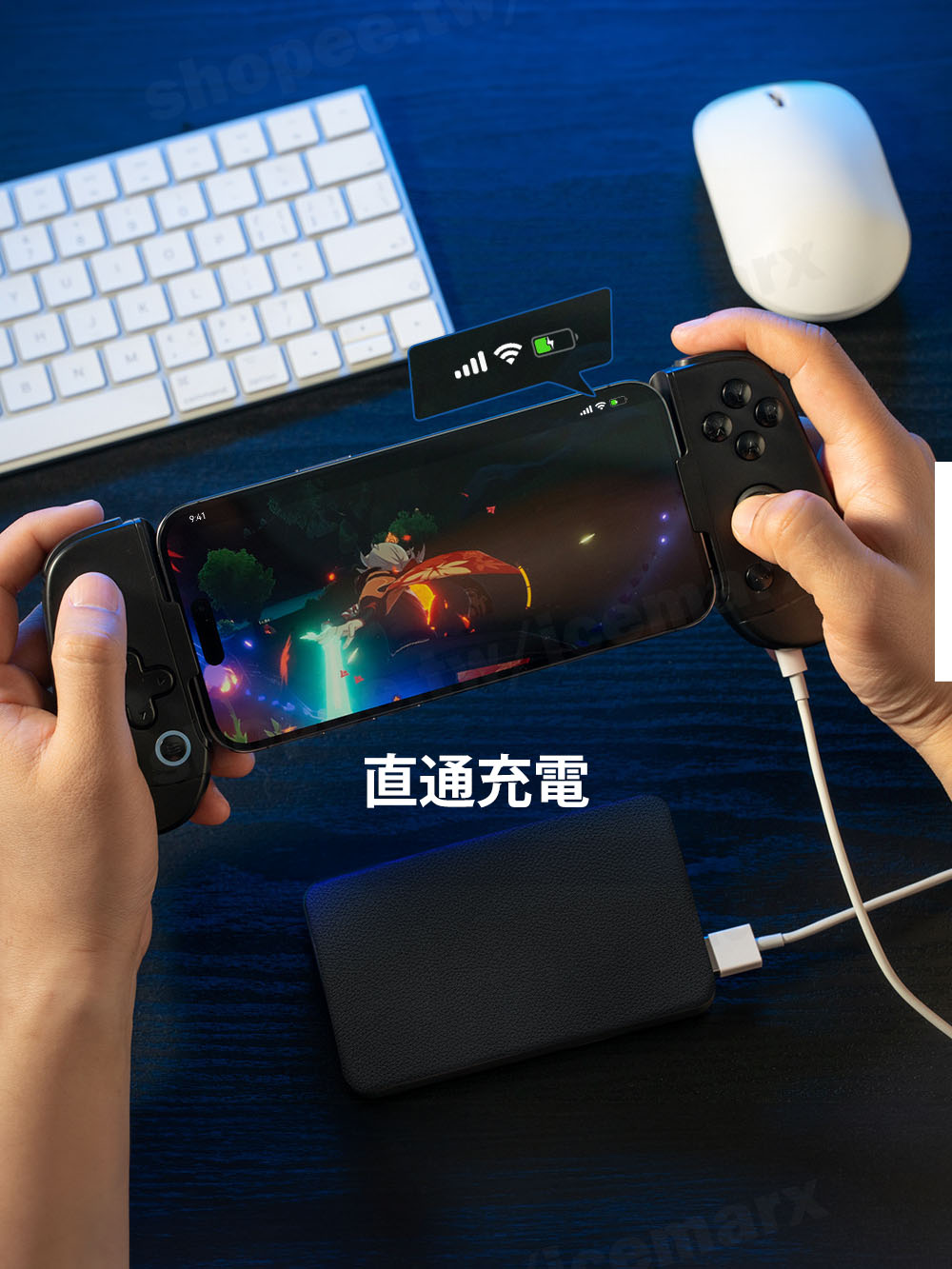 iPhone 手把 LeadJoy M1 M1B Lightning 接頭 接口 機械按鈕 遊戲手柄 Gamesir | 蝦皮購物