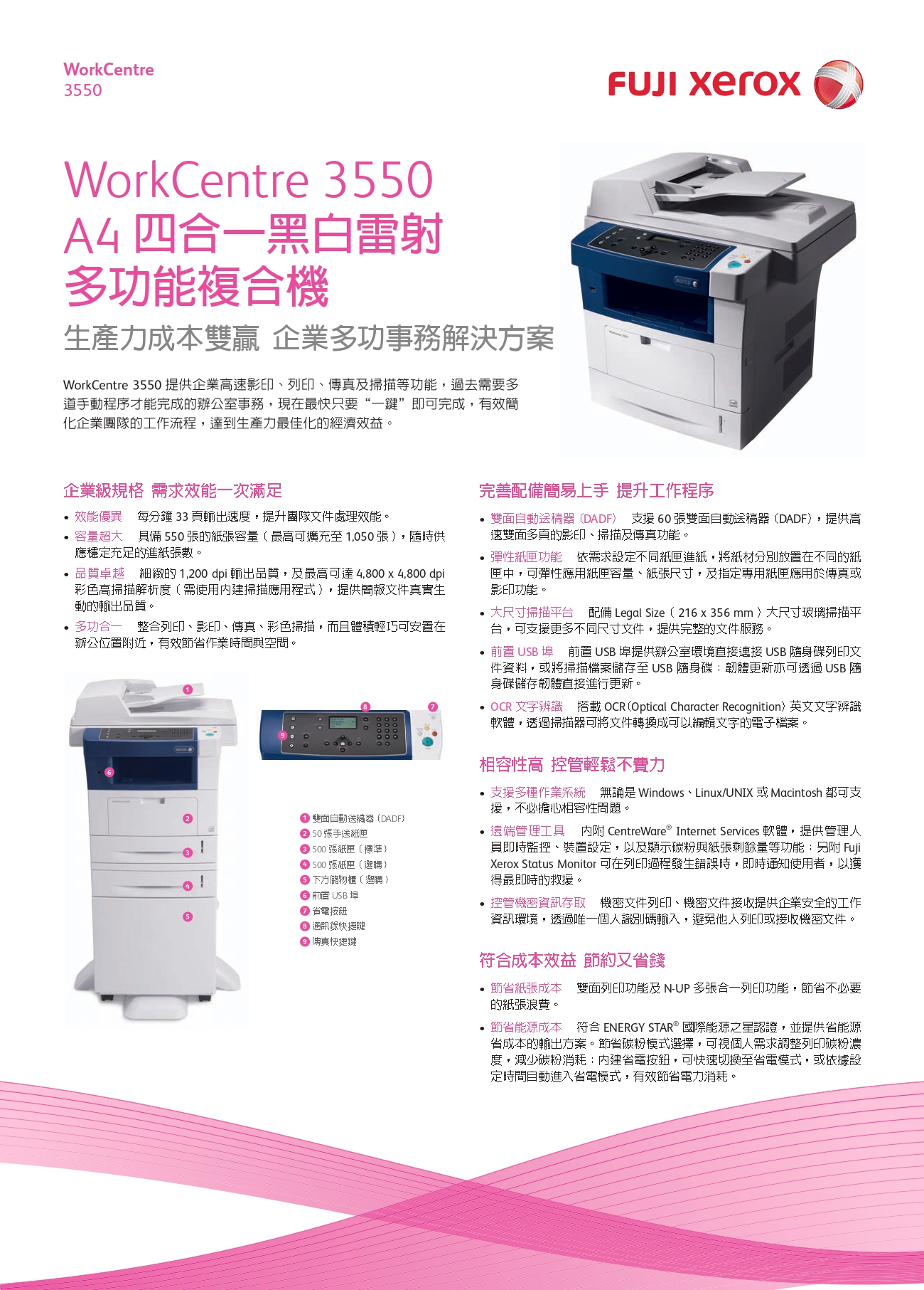 。OA。【含稅】原廠保固 FujiXerox WC3550 A4四合一黑白雷射多功能複合機 另售C5570 S2320 | 蝦皮購物